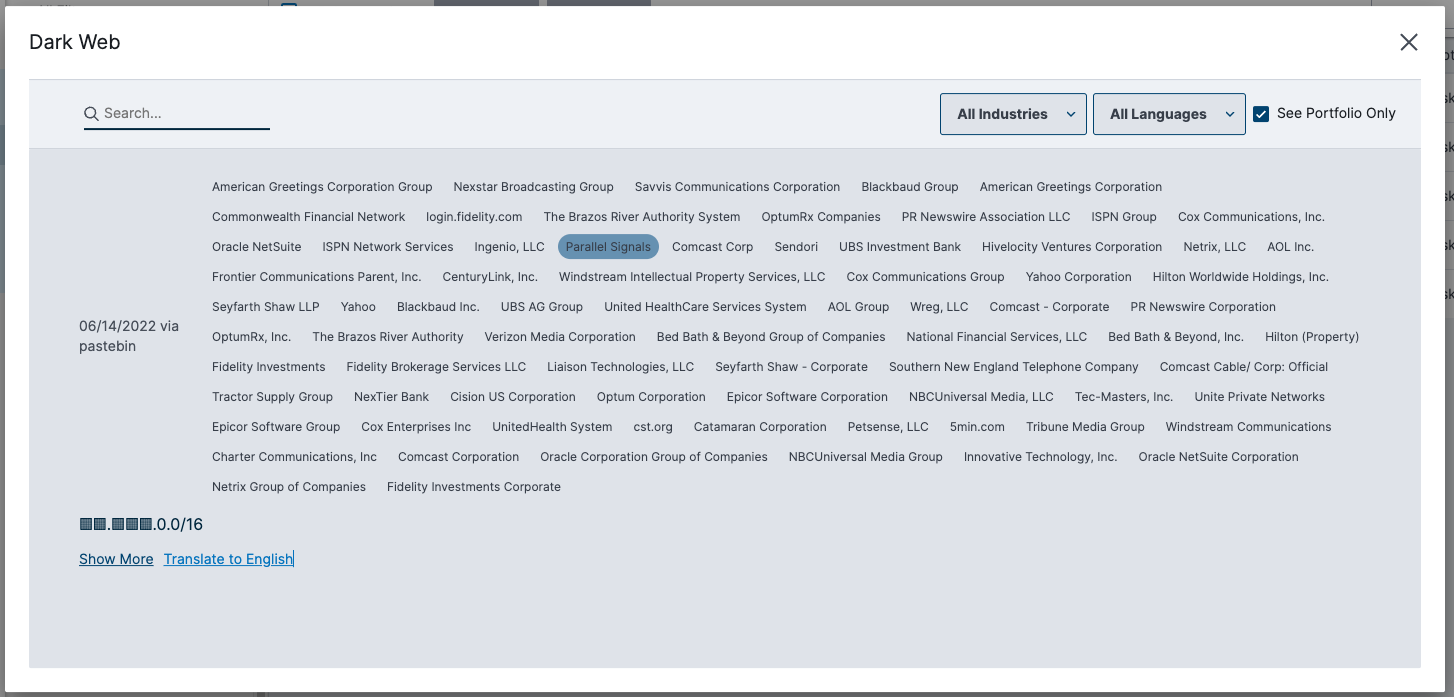 Dark Web – Bitsight Knowledge Base